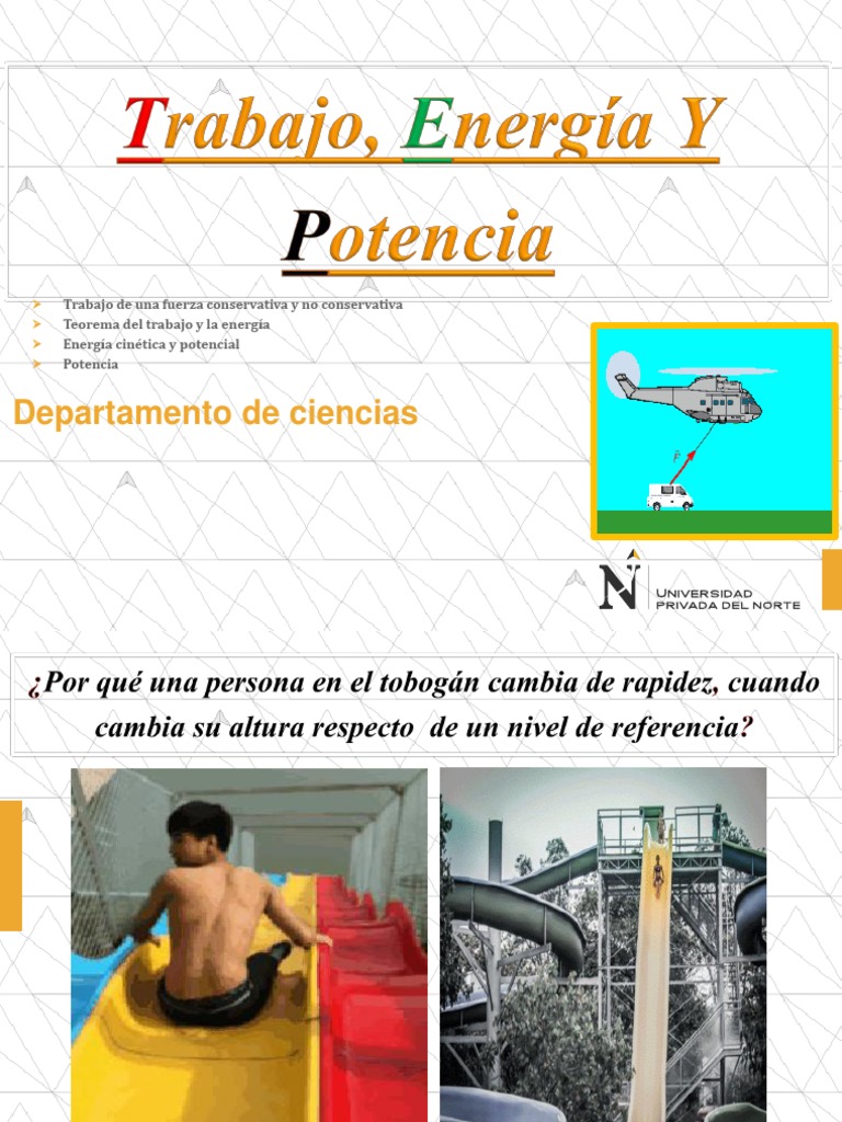 Trabajo-Potencia - Energía PDF | PDF | Energía potencial | Fuerza