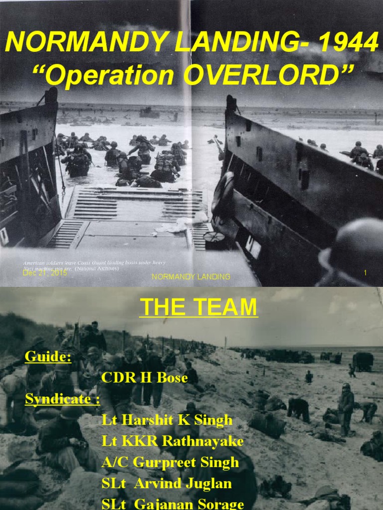 Normandy Landing | PDF | Normandy Landings | Warfare Of The Industrial Era