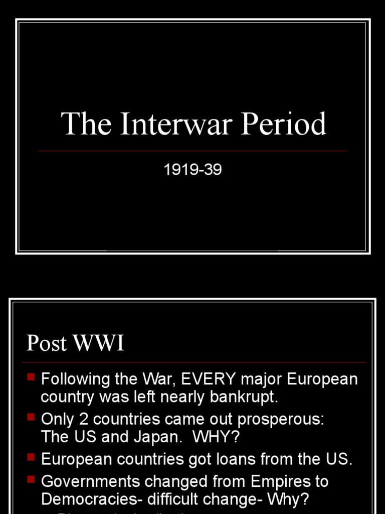 The Interwar Period | PDF