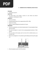 Free Swell Index Test Procedure | PDF | Geotechnical Engineering | Soil
