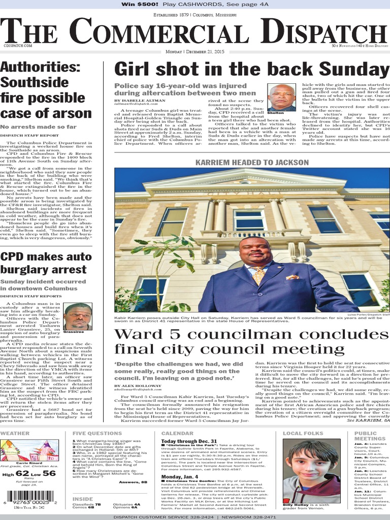 Commercial Dispatch Eedition 12-21-15 | PDF | Patient Protection And ...