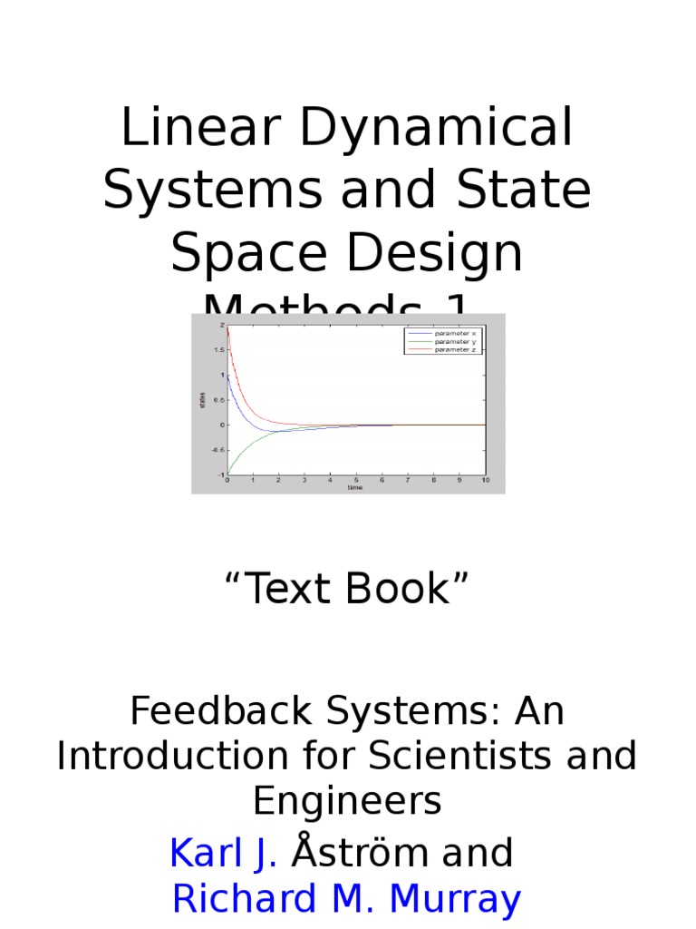 Linear System and State Space Design Methods | PDF | Stability Theory ...