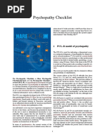 Hare Psychopathy Checklist | PDF | Psychopathy | Abnormal Psychology