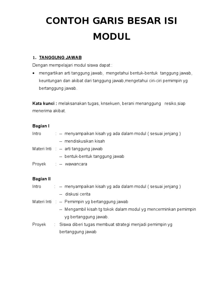 Contoh-Contoh Nilai PAK | PDF
