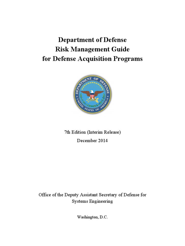 DoD Risk MGT Guide v7 Interim Dec2014 | PDF | Risk Management | Risk