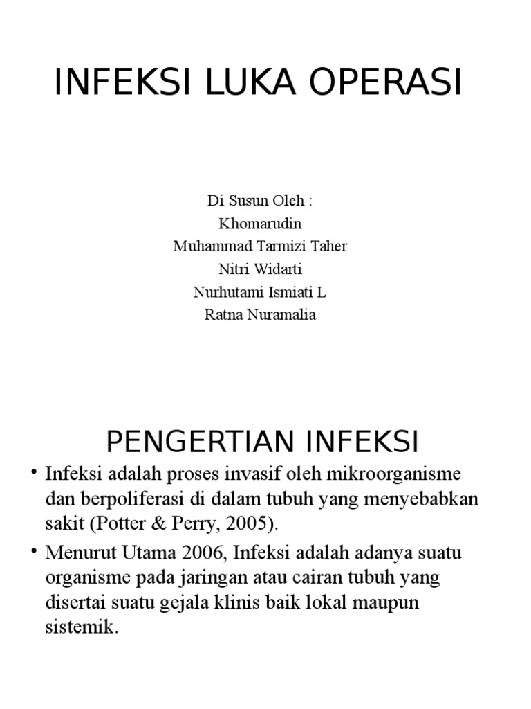 Infeksi Luka Operasi | PDF