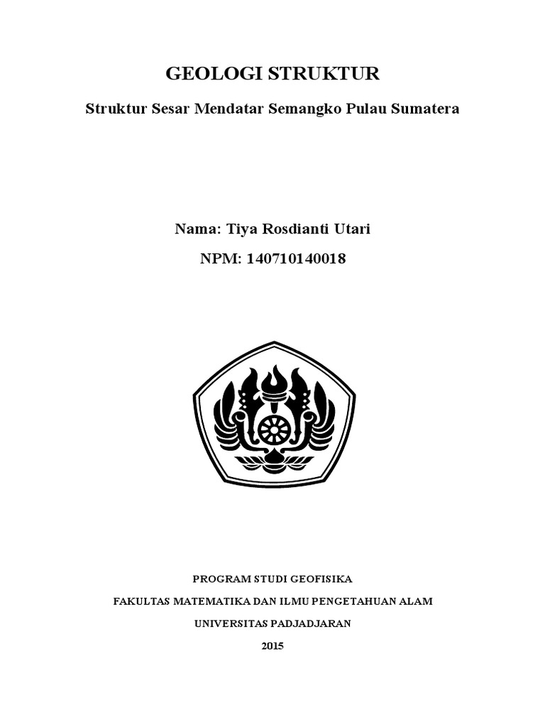 Geologi Struktur Sesar Semangko | PDF