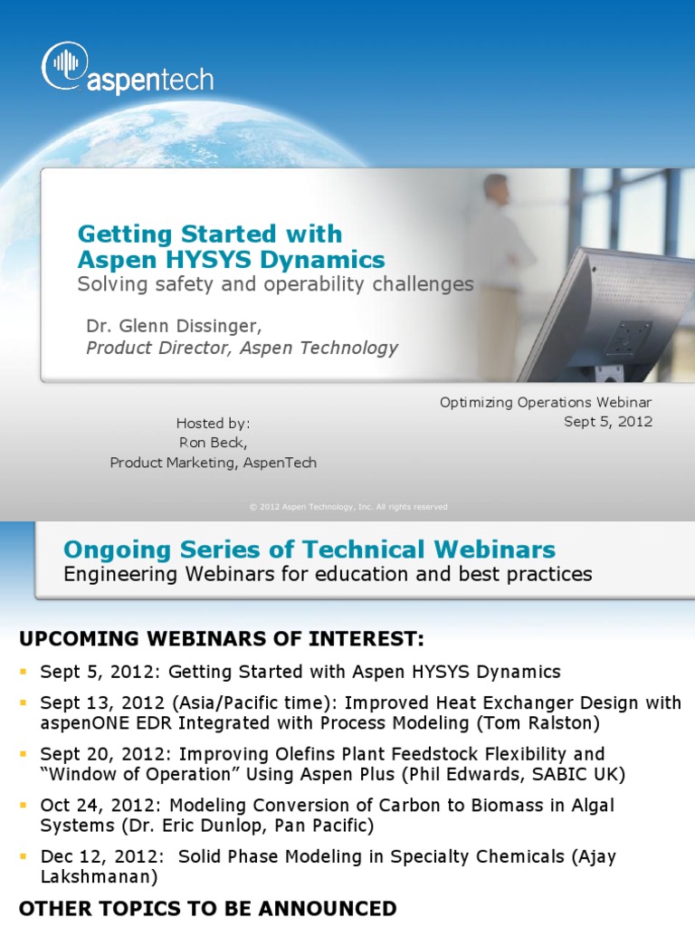 Getting Started With Aspen HYSYS Dynamics | PDF