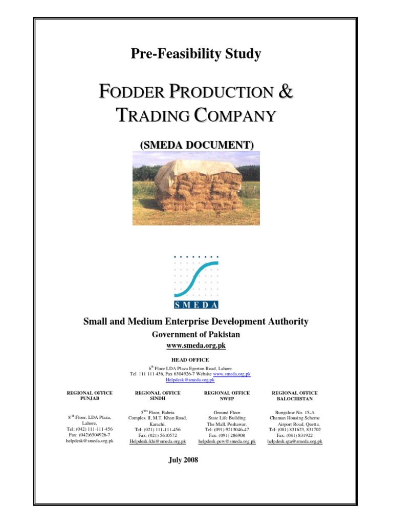 Fodder Production and Trading Company | PDF | Hay | Alfalfa