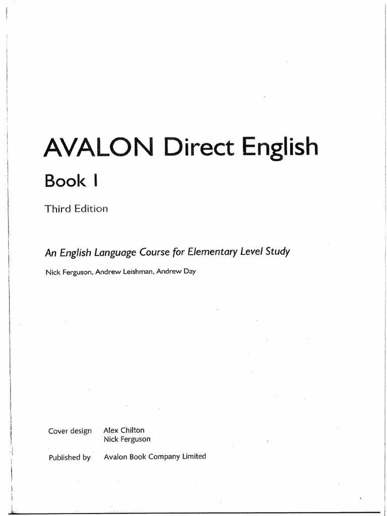 Avalon Direct English Book 1 | PDF | Books