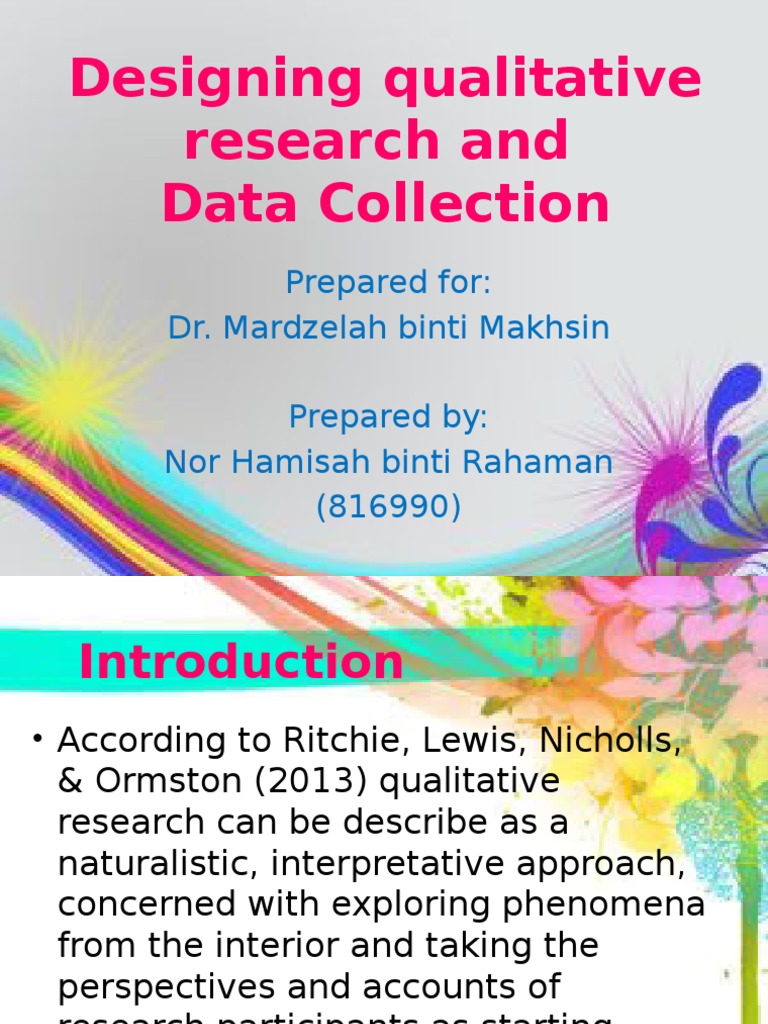 Designing Qualitative Research | PDF | Qualitative Research | Ethnography