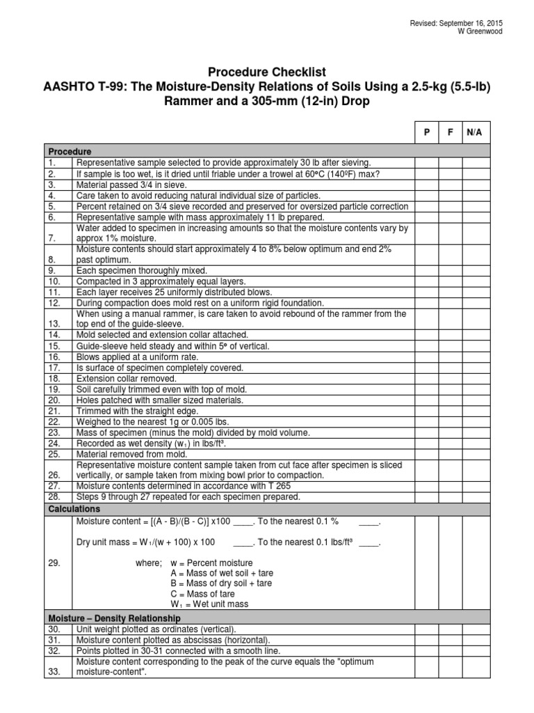 PR Aashto t099 | PDF | Soil | Density