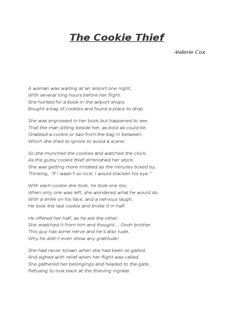 The Cookie Thief | PDF