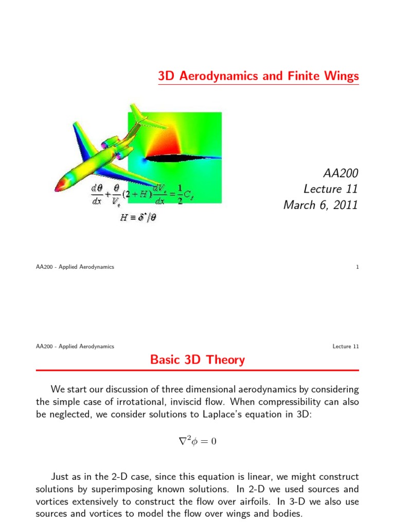 Modeling 3D Aerodynamics of Finite Wings Using Helmholtz's Vortex ...