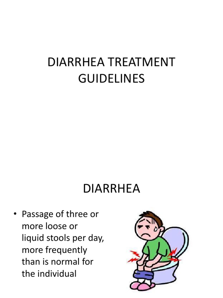 Diarrhea Management Guidelines | PDF