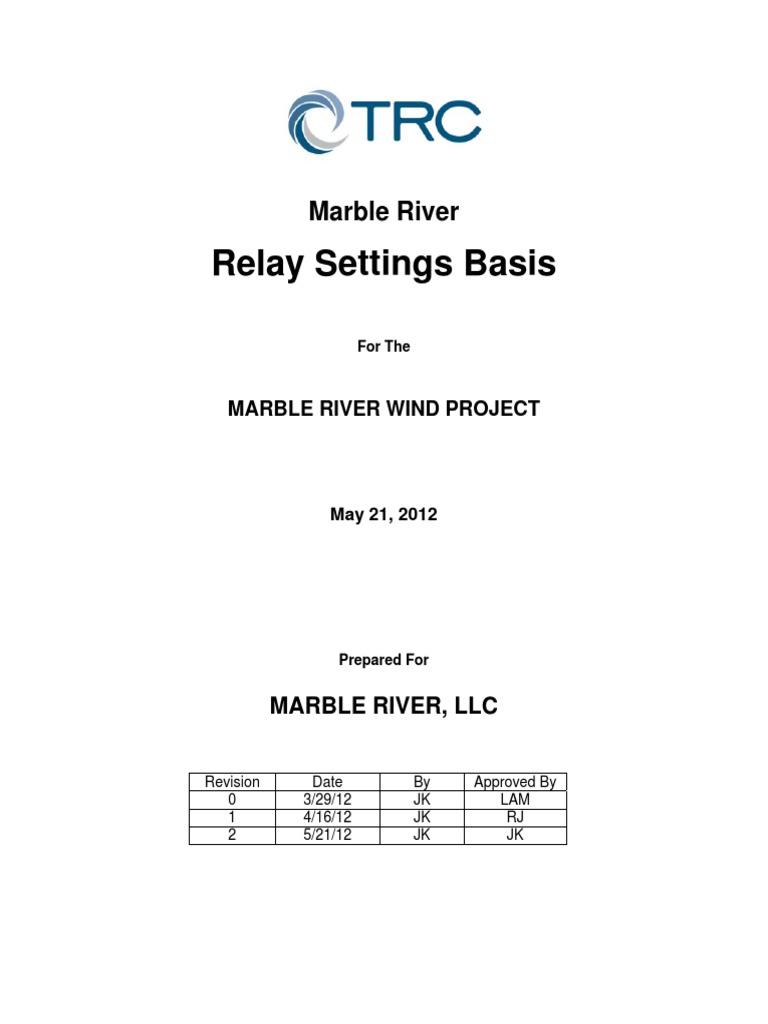 Relay Setting Basics | PDF | Electrical Substation | Wind Power