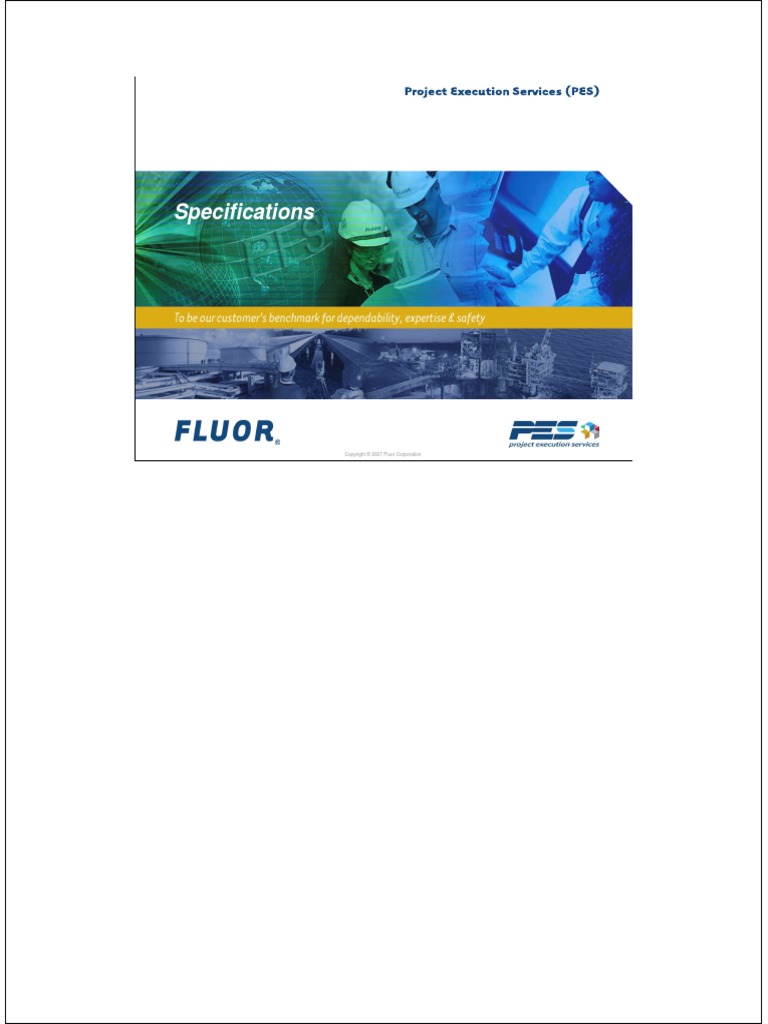 Fluor Tutorial For Piping Class Development | PDF | Specification ...