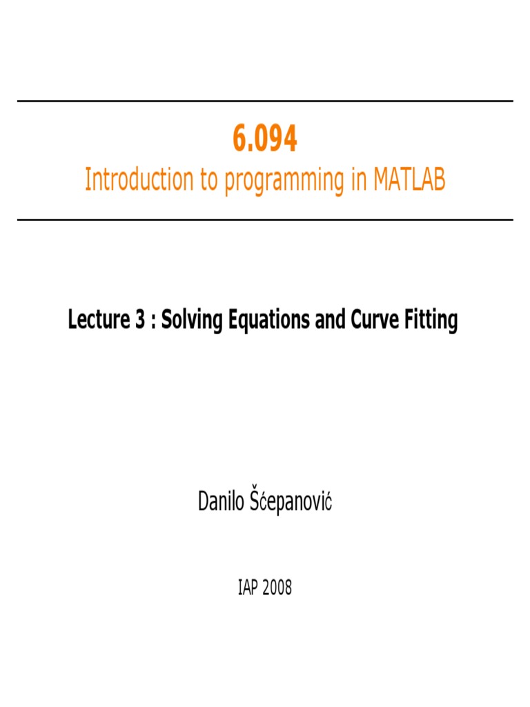 MIT6 094IAP10 Lec03 | PDF