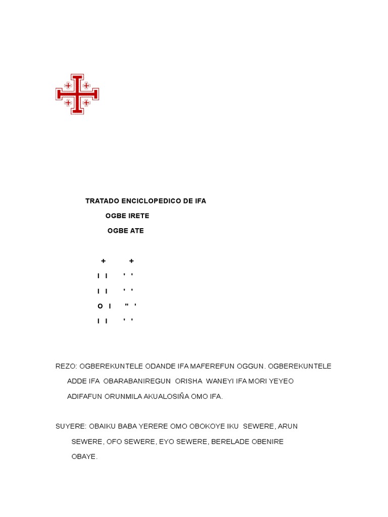 Ogbe Irete | PDF | Deidades | Santeria