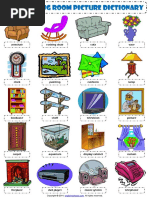 In My House Furniture Goods Pictionary Poster Vocabulary Worksheet ...