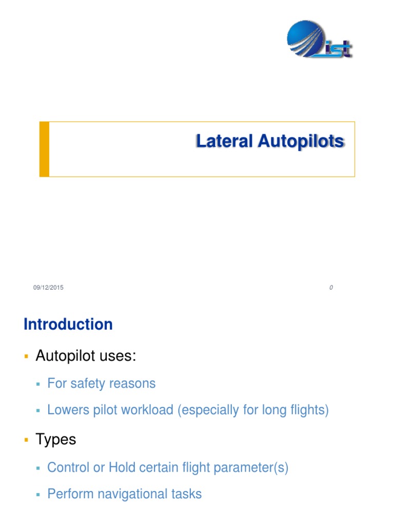 Part 5B - Lateral Autopilot | PDF | Flight Dynamics (Fixed Wing ...
