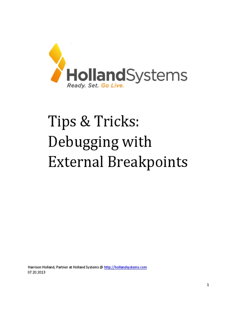 Debugging With External Breakpoints | PDF | Computer Programming | Computing
