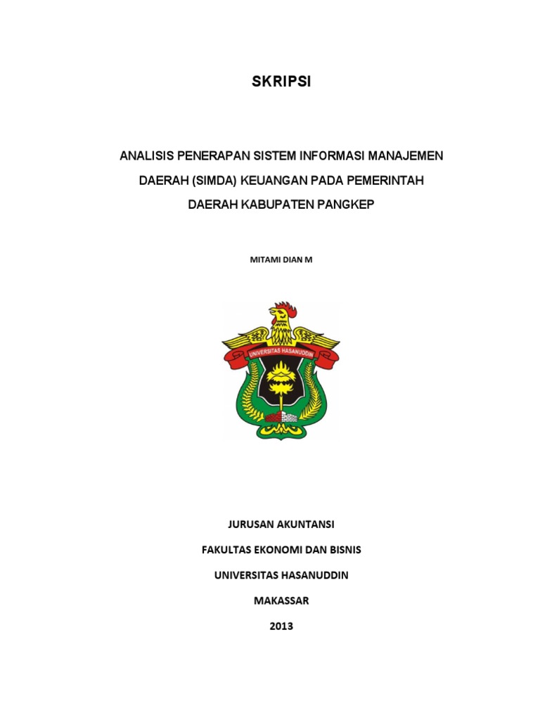 Analisis SIMDA Keuangan Pangkep | PDF