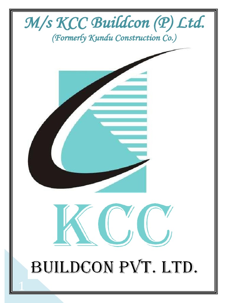 Company Profile KCC Buildcon Private Limited | PDF | Engineering ...