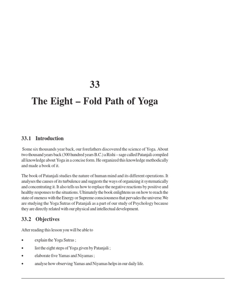 Eightfold Path of Yoga | PDF | Asana | Yoga