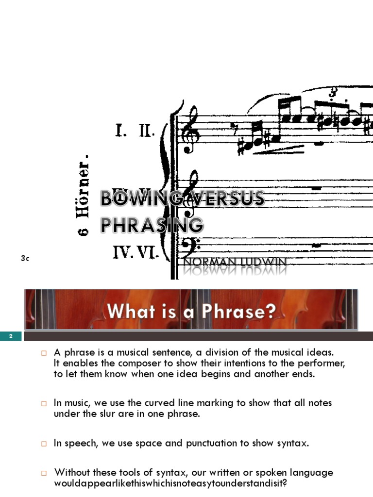 Bowings Versus Phrasing | PDF | Composers | String Instruments