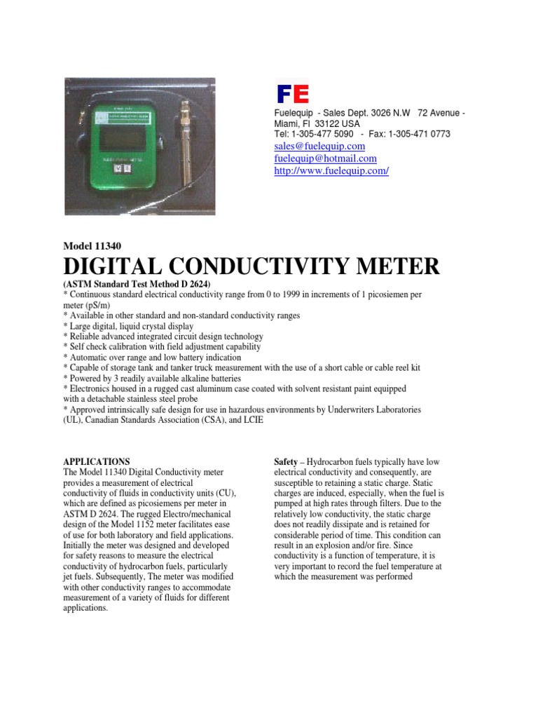 ATK Digital Conductivity Meter - Model 11340 PDF | PDF | Electrical ...