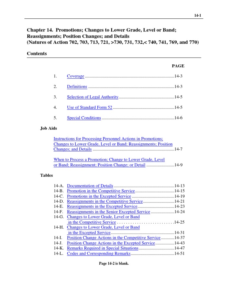 Personnel Actions: Promotions & Changes | PDF | General Schedule (Us ...