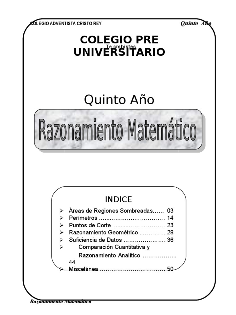 RM 5to SEC IIIT | PDF | Triángulo | Fracción (Matemáticas)