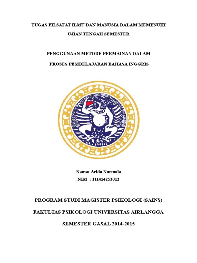 Penggunaan Metode Permainan Dalam Proses | PDF | Karier & Perkembangan ...