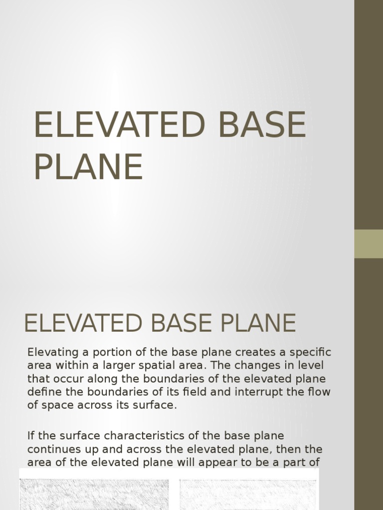 Elevated Base Plane | PDF