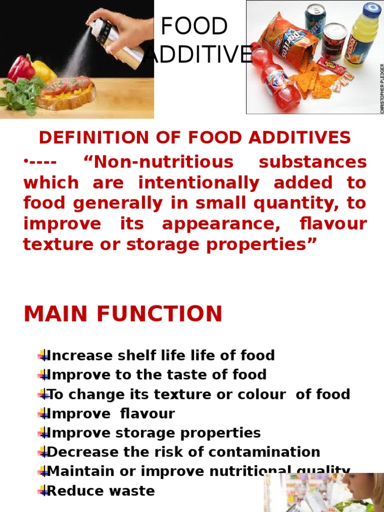 Understanding Food Additives and Their Functions | PDF | Flavor | Sugar ...