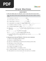 Simple Machines Worksheet&Test | PDF