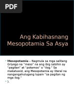 Mga Sinaunang Kabihasnan NG Asya - Handouts | PDF