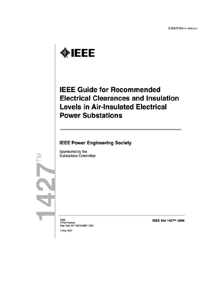 IEEE Guideline For Recomended Clearances For Air Insulated Substation | PDF