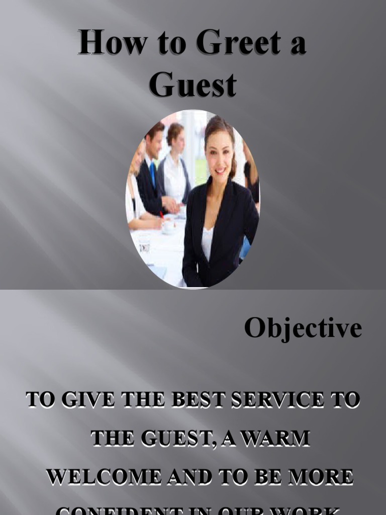 Guest Greeting Best Practices | PDF