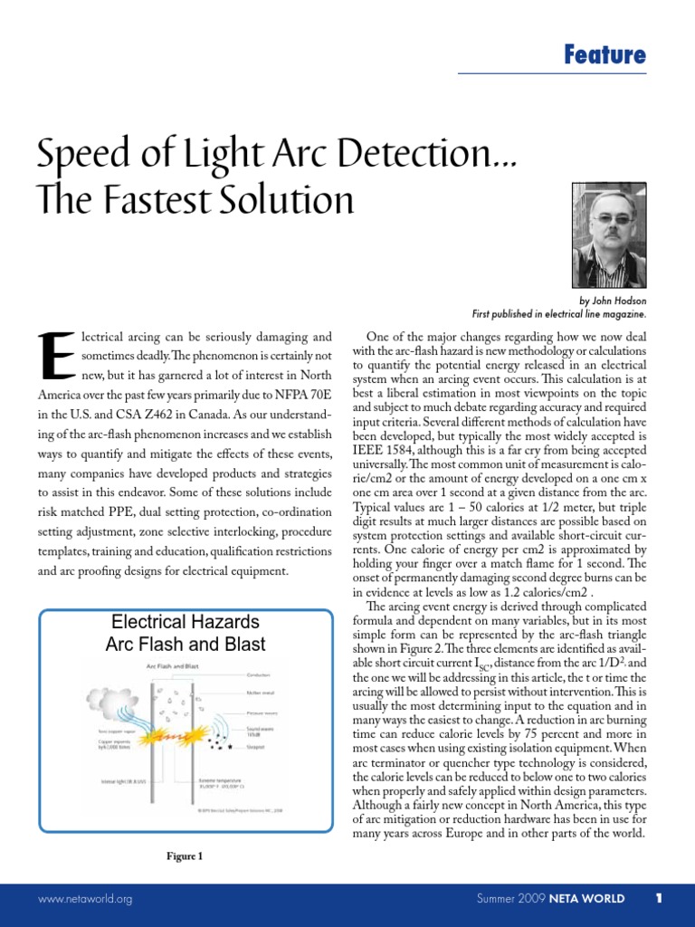 15 - Light Detection For Arc Flash | PDF | Electric Arc | Force