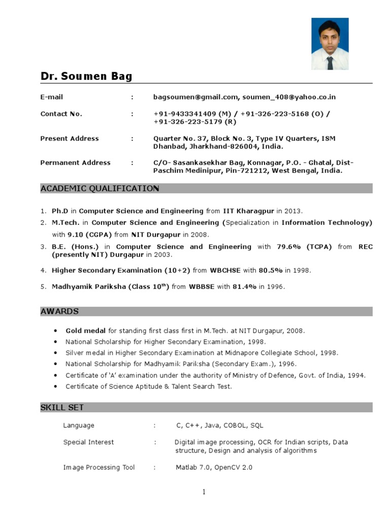 CV -Computer Eng.1.pdf | Optical Character Recognition | Computing ...