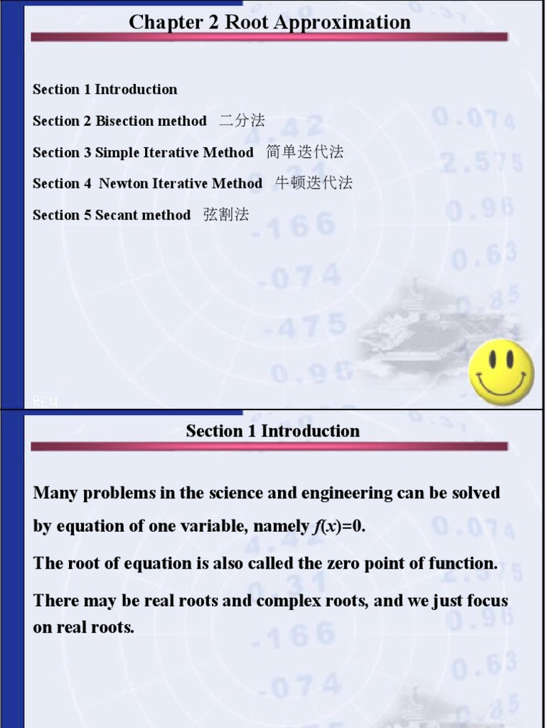 Root Approximation By Newton S Method Bisection Method Simple Iterative Method And Second