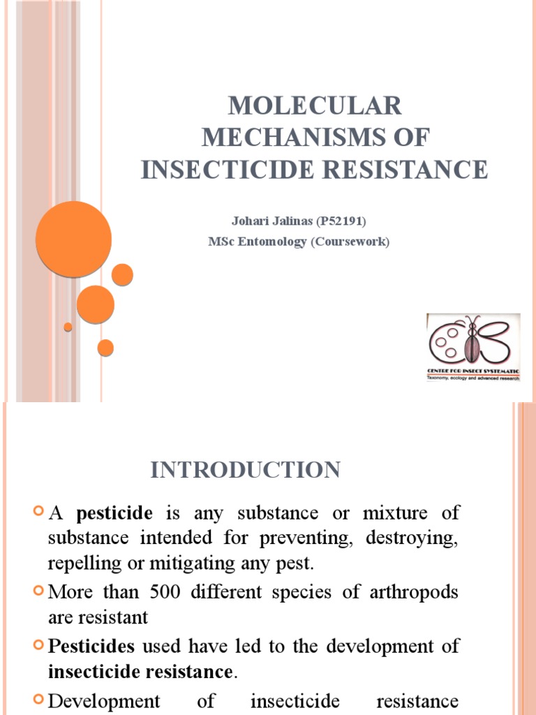 Insecticide Resistance Mechanisms | PDF