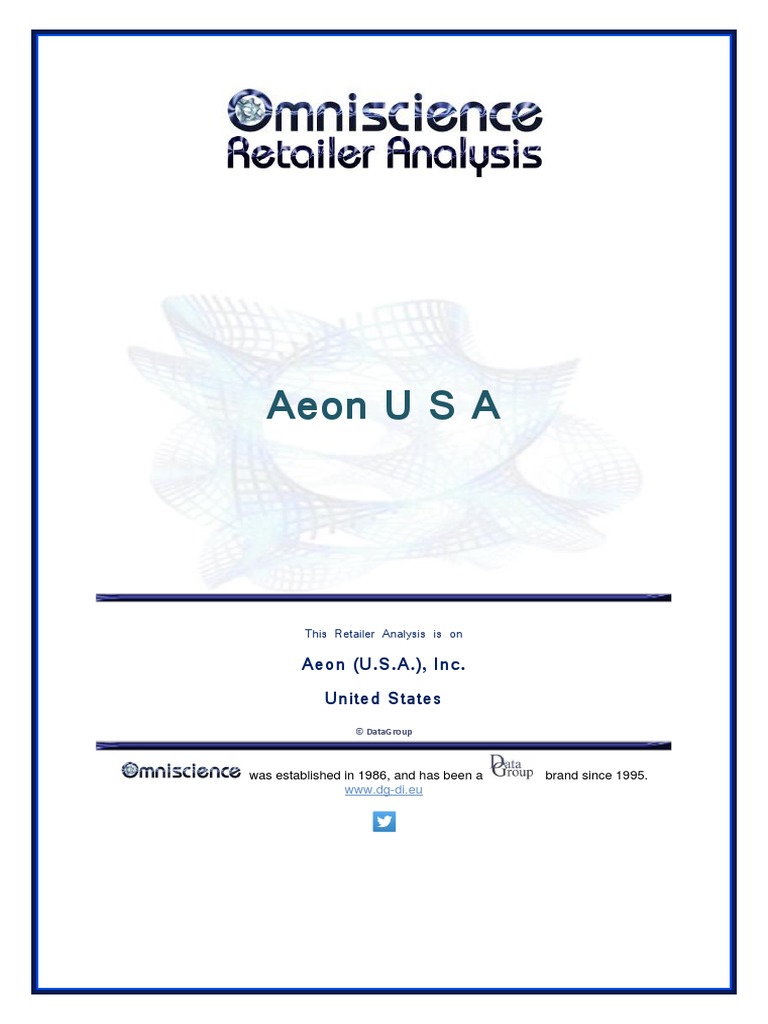 Aeon U S A United States | PDF | Retail | Strategic Management