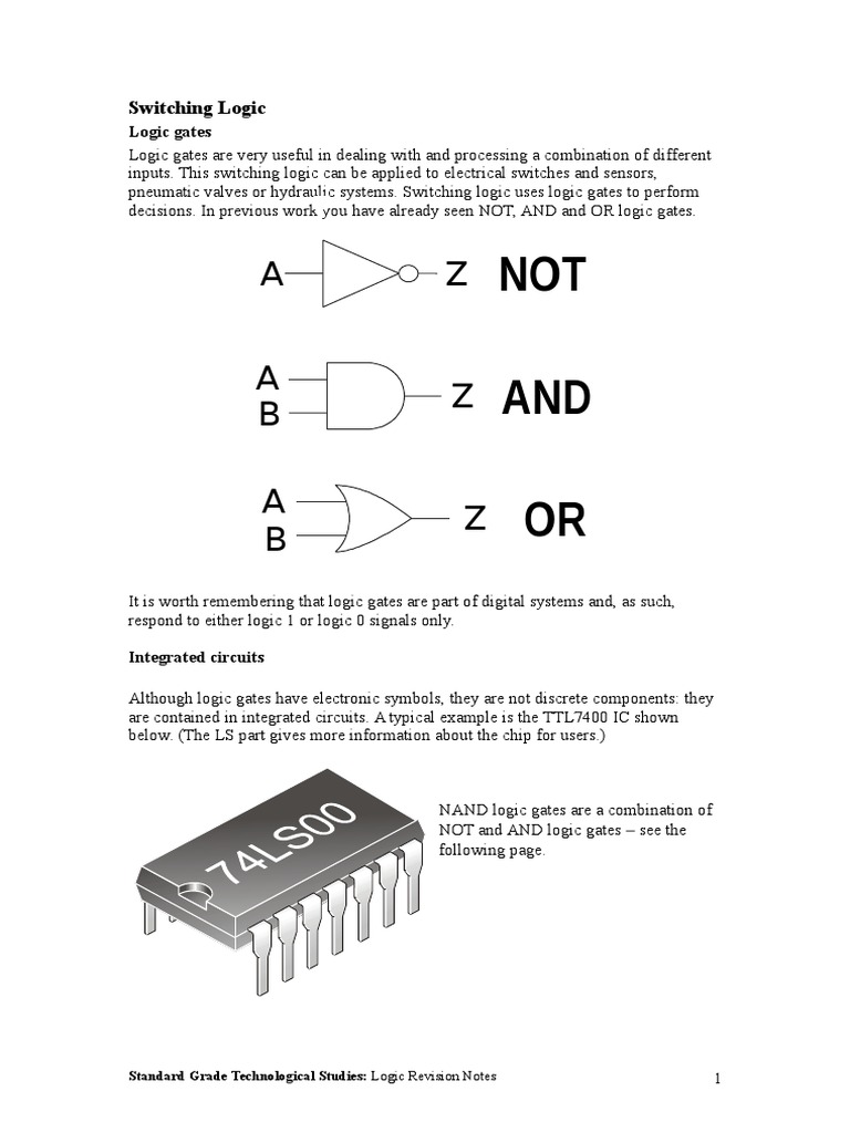 Logic | PDF | Logic Gate | Electronic Circuits