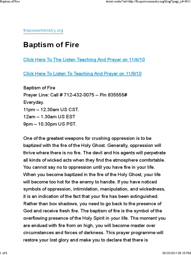 Baptism of Fire.. | PDF | Baptism | Jesus