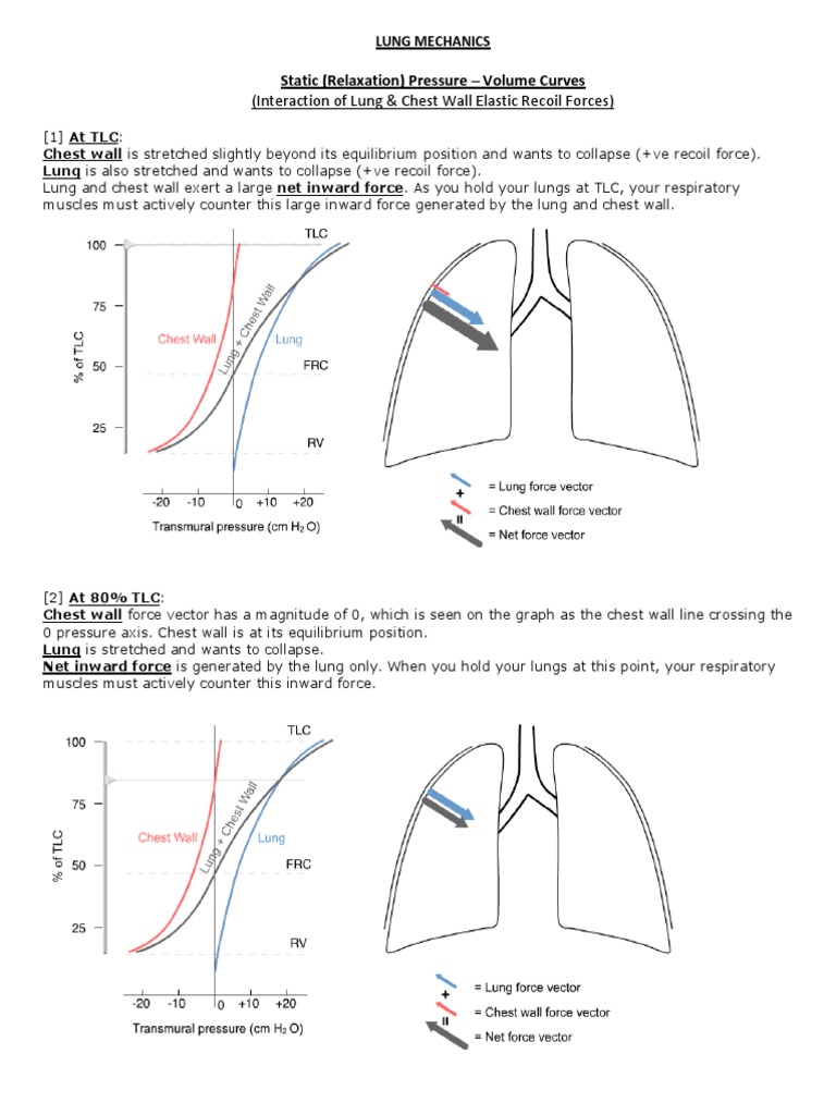 Lung mechanics: Static pressure-volume curves and respiratory muscle ...