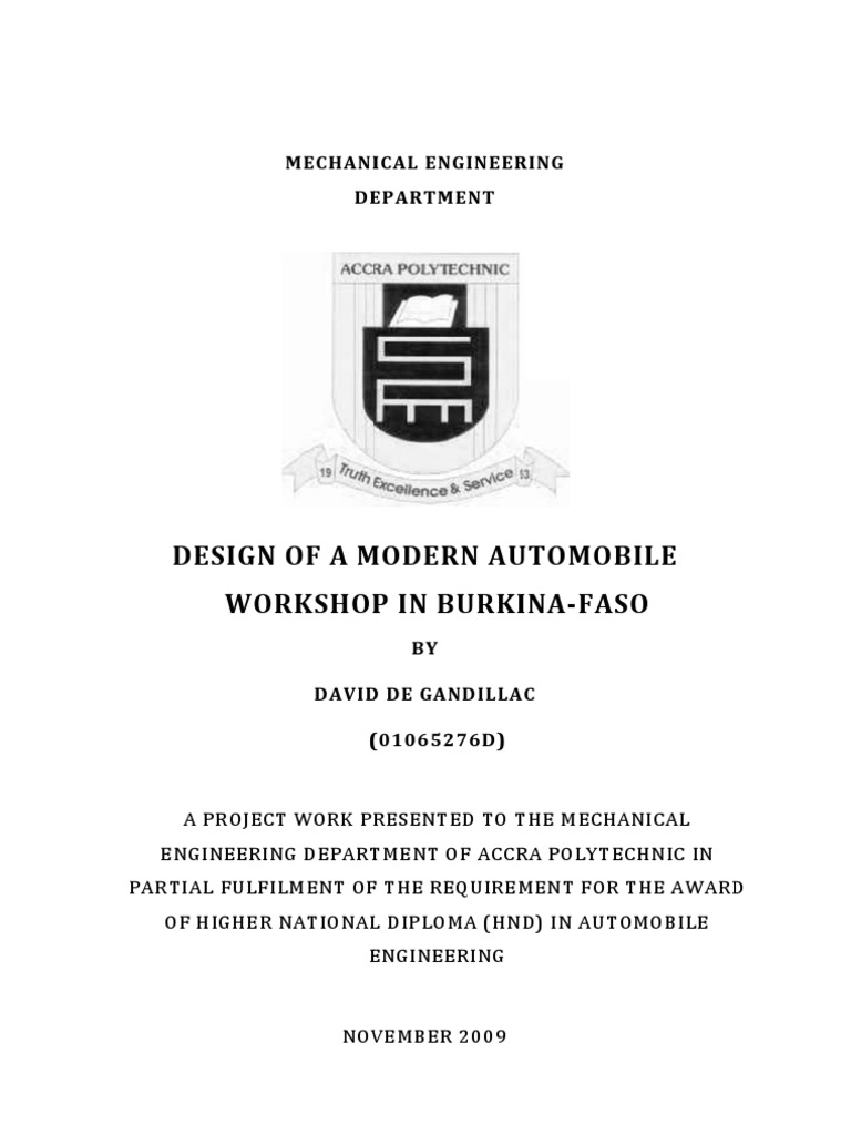 Automobile Workshop Design Guide | PDF | Apprenticeship | Marketing