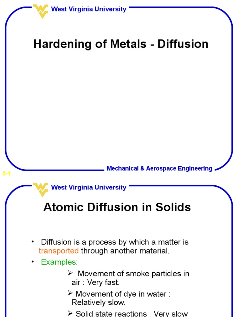 Hardening of Metals - Diffusion: Mechanical & Aerospace Engineering ...
